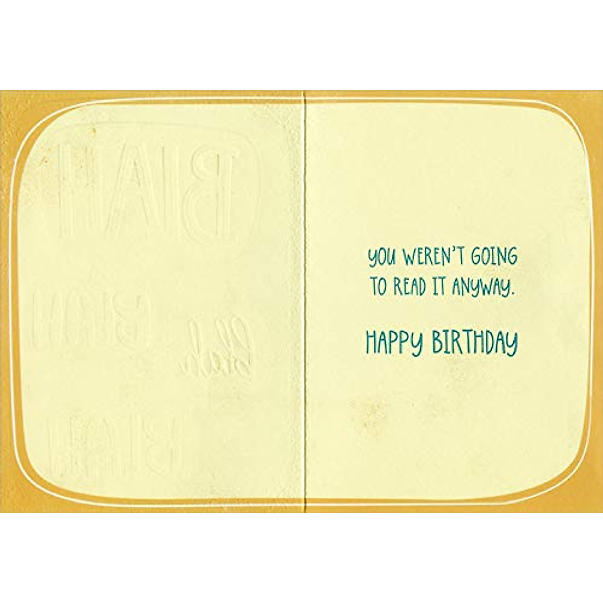 Designer Greetings Blah Blah Blah Blah Talk Bubbles Funny/Humorous Birthday Card