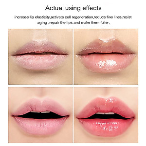GL-Turelifes Lip Plumper Lip Gloss, Lip Maximizer Plumper Lip Extreme Volume, Heathly Enhancer Hydrated Lips, Moisturize, Refine Dryness Wrinkles Enhances Plump Gloss