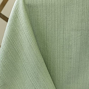 Benson Mills Textured Fabric Tablecloth (60" x 120" Rectangular, Light Green)