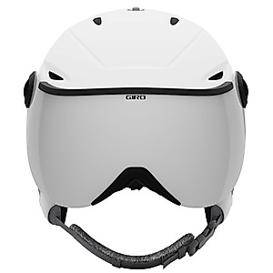 Giro Essence MIPS Ski Helmet - Snowboard Helmet for Women & Youth with Integrated Shield/Visor - Matte White - S (52-55.5cm)