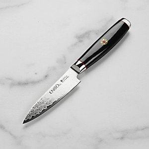 Enso SG2 Paring Knife - Made in Japan - 101 Layer Stainless Damascus, 4"