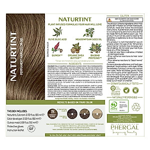 Naturtint 7N Hazelnut Blonde Permanent Hair Color (Pack of 6), Ammonia Free, Vegan, Cruelty Free, up to 100% Gray Coverage, Long Lasting Results (Packaging may vary)