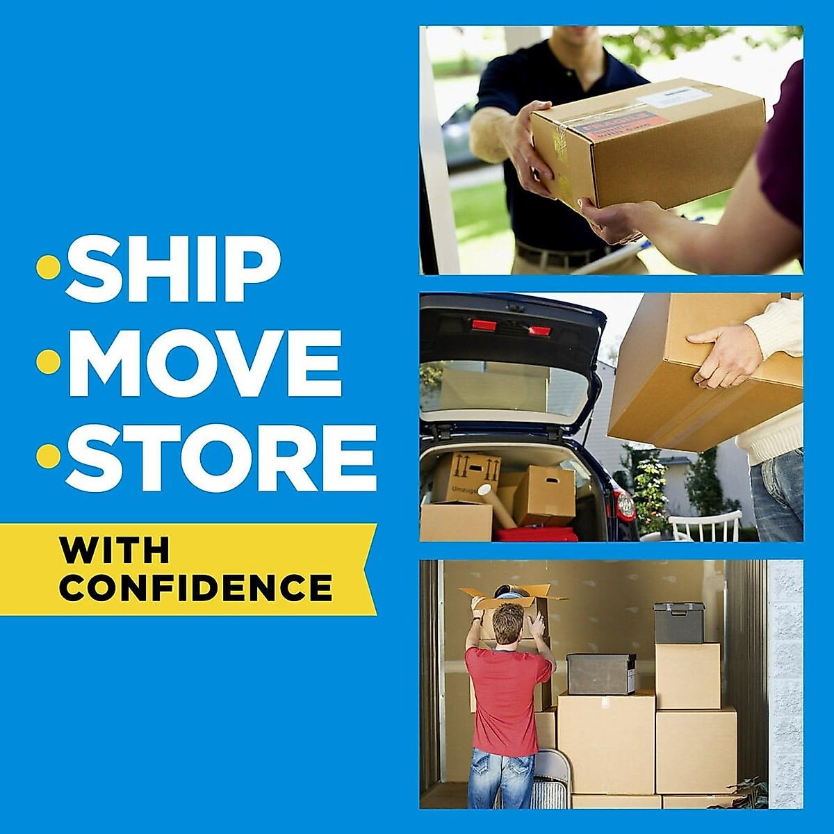 Scotch Heavy Duty Shipping Packaging Tape with Dispenser , Pack Of 2