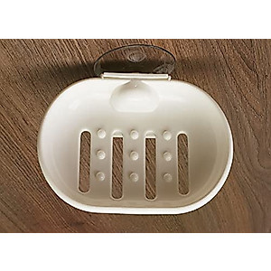 Soap Dish Suction Cup Adhesive Shower Holder Kitchen Sink on Wall Counter top Bottom Japan