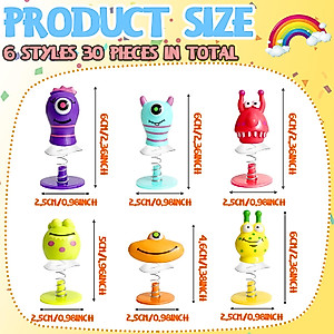 Eerrhhaq 30 PCS Spring Launchers Toys,Big Eye Monster Jumping Popper Toy,Pop Up Bouncy Spring Toys for Kids,Pinata Toys,Goodie Bags,Classroom Prizes