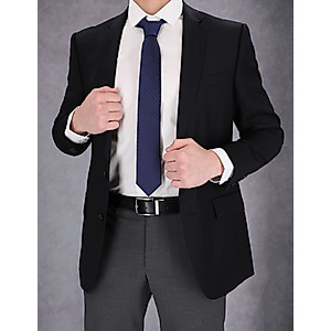 Steve Madden Men's Dress Casual Every Day Leather Belt, Cognac/Black (Feather Edge), 34