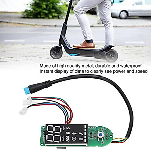 Alomejor Electric Scooter Circuit Board, Dashboard Contain Screen Switch Cover Upgraded Replacement for Xiaomi M365 Scooter (Green)