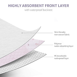 SUNVENO Disposable Bibs, Baby Disposable Bib Leak-proof Liner & Reusable Fastener, 20 Pieces