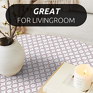 RAY STAR 12X120 Inch Shelf Liner for Kitchen Cabinets, Non-Adhesive Cabinet Liner Washable, PVC Drawer Liner for Dresser Non-Slip Bathroom (Circle)(1 Roll)