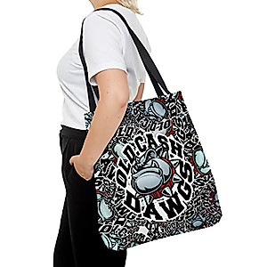 Dawgs Aesthetic Tote Bag for Women and Men Beach Bag Shopping Bags School Shoulder Bag Reusable Grocery Bags