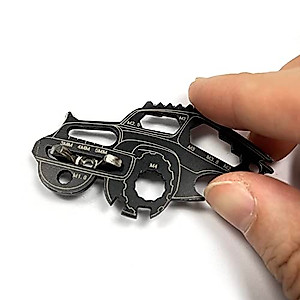 16 in 1 Multi Functional Key Chain Tool - Multitool Bottle Box Opener Tactical Keychain Useful Cool Keychains Car Accessories Men - All in One Tools Multitool - Best Function Survival Gear