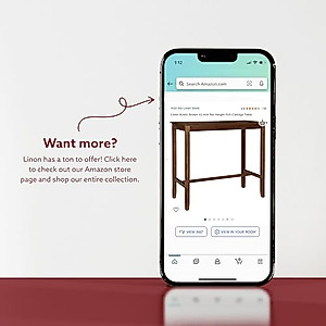 Linon 42 inch Height Pub Claridge Table, Rustic Brown Bar