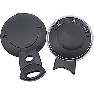 3 Buttons Key Fob Shell Case Fit for BMW Mini Cooper 2007-2014 Keyless Entry Remote Control Car Key Fob Cover Housing (1)