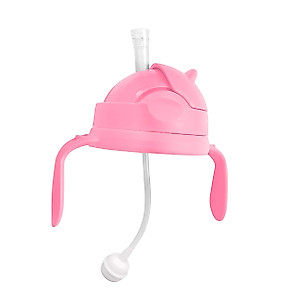 ANPEI 3-in-1 Weighted Straw Sippy Cup Conversion Kit for Comotomo Bottles | Versatile, Leak-Proof - Easy-to-Use Solution for Babies and Toddlers | Compatible with 5oz & 8oz Bottle (Pink)