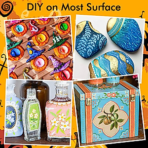 28 Metallic Colors Dual Tip Acrylic Paint Markers, Brush Tip and Fine Tip Acrylic Paint Pens for Rock Painting, Ceramic, Wood, Canvas, Plastic, Glass, Stone, Calligraphy, Card Making, DIY Crafts