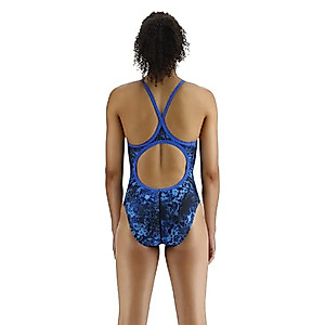 TYR Women's Standard Durafast Lite Diamondfit Swimsuit, Diploria Blue, 38