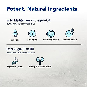 NORTH AMERICAN HERB & SPICE Super Strength Oreganol P73-60 Softgels - Immune System Support - Vegan Friendly Wild Oregano - 285% More Potent Than Regular Strength - Non-GMO - 60 Servings