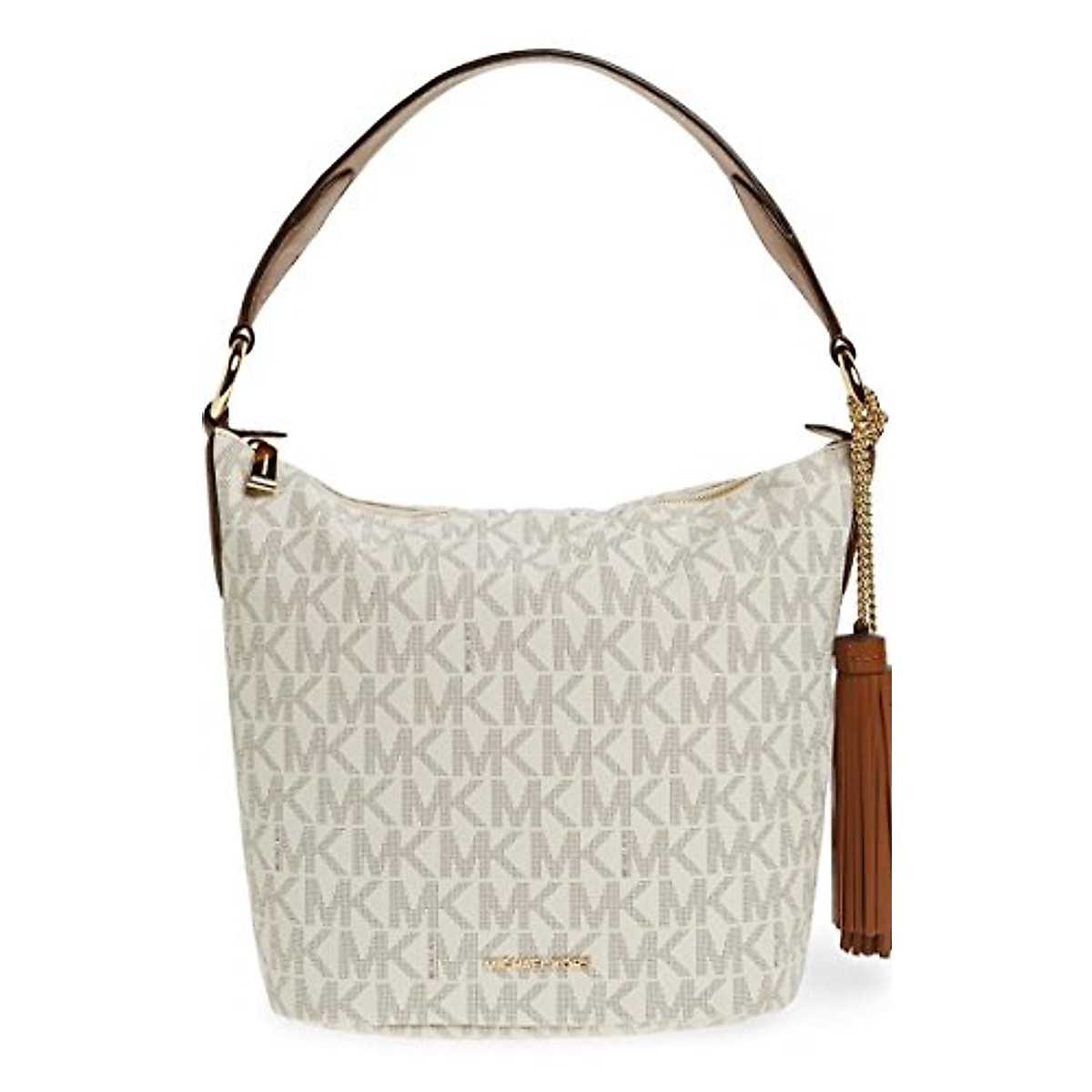 Michael Kors 10.5-Inch Elana Shoulder Bag, Vanilla