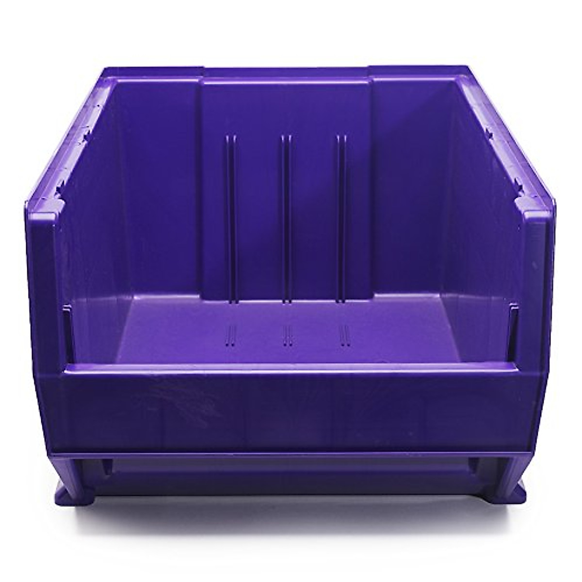 YumJunkie Purple Plastic Storage Container - Stack and Lock Stacking Bins - Toy & Tool Industrial Storage Container