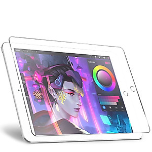 XIRON Paper Screen Protector Compatible with iPad 6th/5th Generation (9.7-Inch,2018/2017), iPad Air 1,iPad Air 2,iPad Pro 9.7 inch, Matte PET Film Anti-Glare Screen Protector for Drawing, Writing