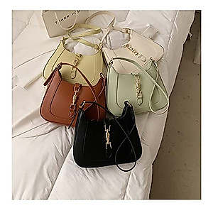 FVGWTVS Ladies Shoulder Bag Underarm Pu Messenger Bag Ladies Handbag Messenger Bag Fashion Bucket Bag