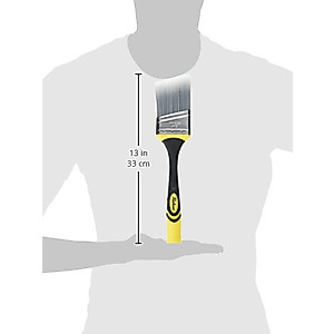 Richard 80833 Goose Neck Angular Paint Brush with Flexible Soft Grip Handle, 2-1/2"