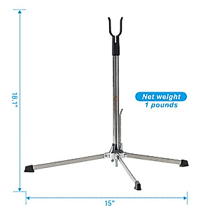 Perogen Recurve Bow Stand Stainless Steel Archery Bow Holder for Longbow Takedown Bow
