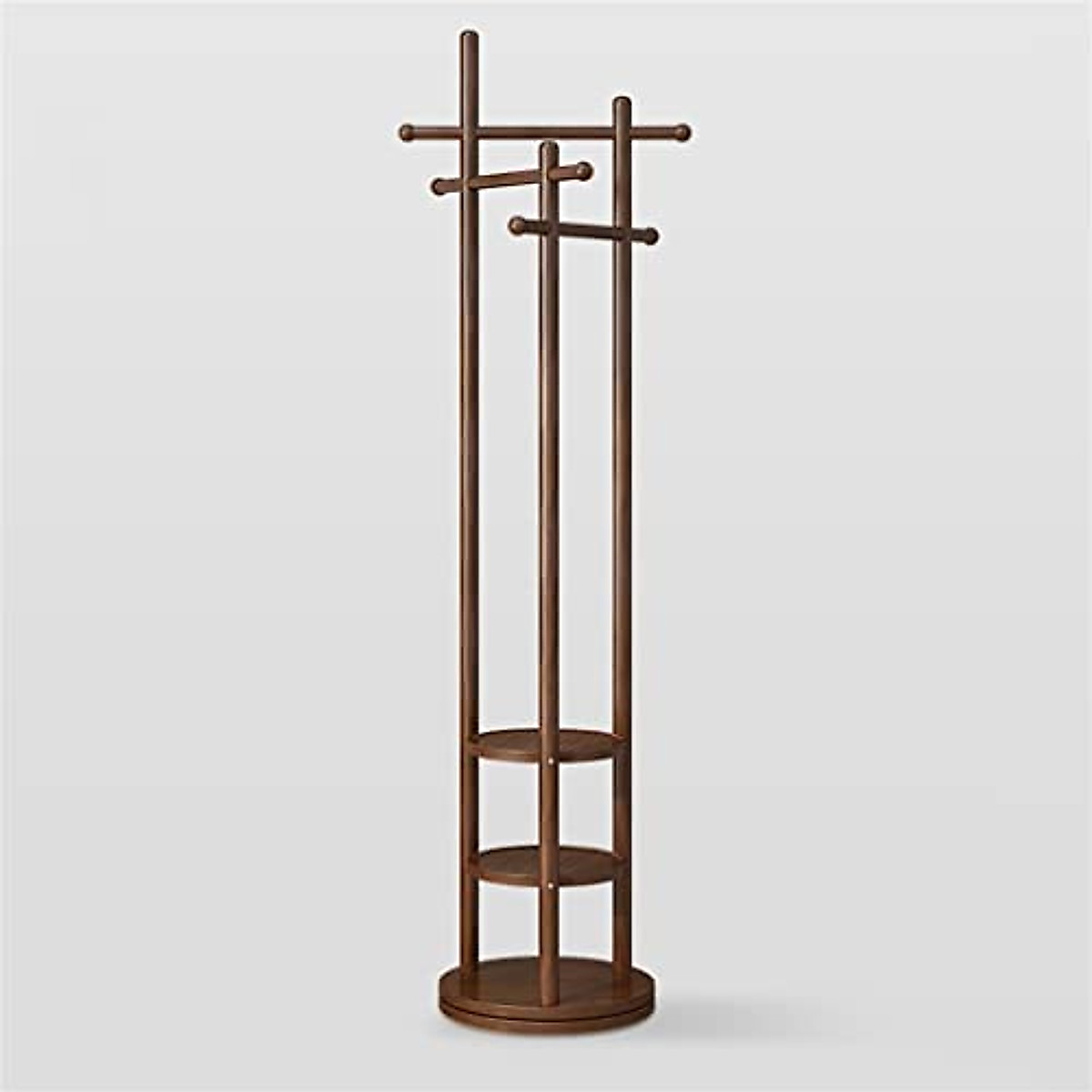 CDYD Study revolving Coat Hanger Solid Wood Bedroom Living Room Floor Hanger Aisle Porch Hanger