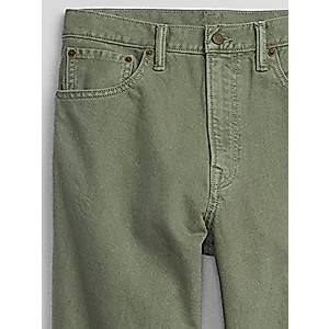 GAP Mens Orginal Straight Fit Jeans Gasoline Green 32X34