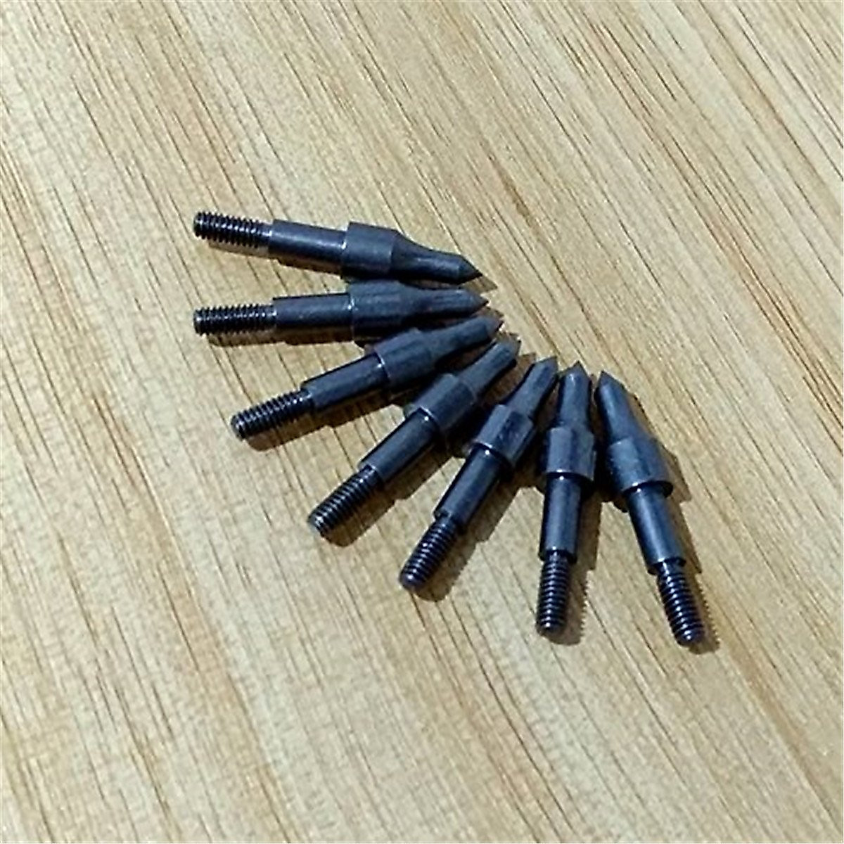 Wanty 12 PCS Screw in Archery Bullet Points for Arrows,Crossbows Practice Points for Crossbow Arrows,100 Grain Each (Black)