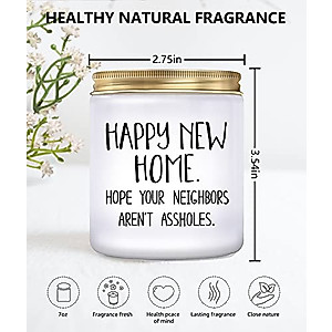 House Warming Presents for New Home- Housewarming Gift, New Home Gifts for Home, Funny Housewarming Gifts, New Home Owner Gift, New House Gift, Lavender Candles (7oz)