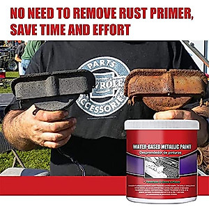 Gokame Water-Based Metal Rust Remover 100ML,Car Chassis Derusting, Multi-Functional Car Metallic Paint Anti-Rust Chassis Universal Rust Converter Gel, Car Rust Remover for Car SUV Truck, Include Brush (1pcs)