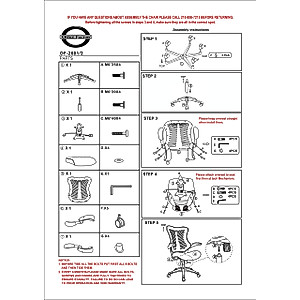 OFFICE FACTOR Burgundy Office Chair, Ergonomic, Lumbar Support, Adjustable Executive & Task Chair for Office/Conference Room. Thick Seat & Raisable Arm Rest, Mesh Back, 250 Lbs Rated
