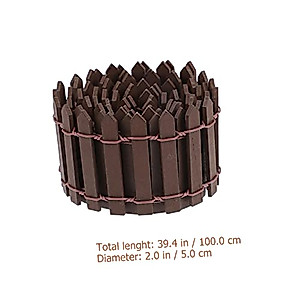 Simulation Fence Imitation Mini Fence gate Mini Corral Fence Horse Wood Fence Miniature Farm Fence Miniature Fence Model Fence Decor Corral Fencing playset Wooden Panel Outdoor