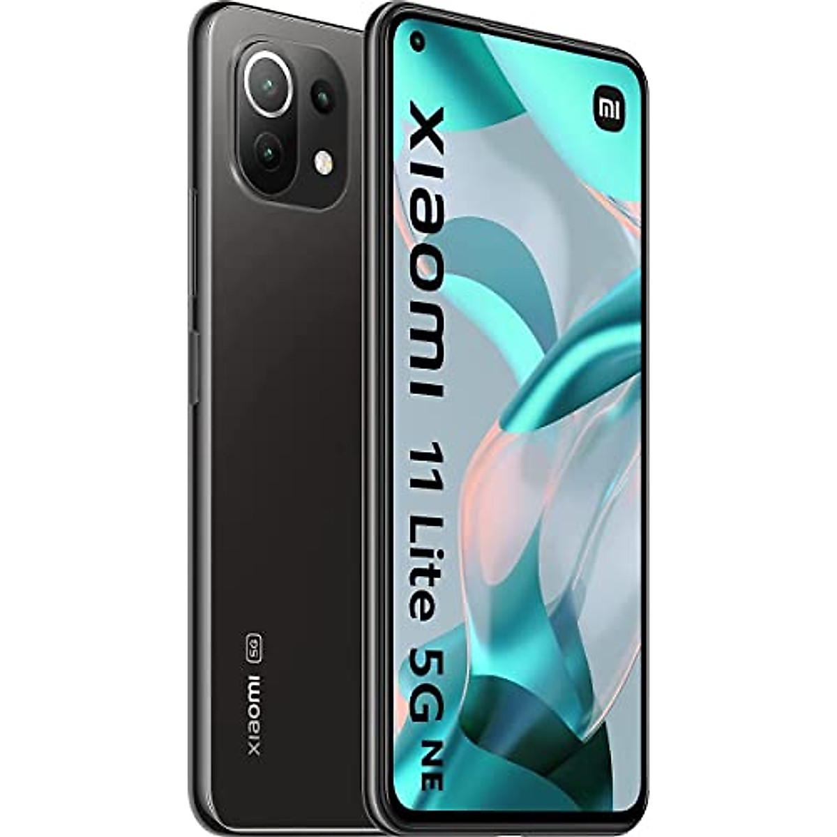 Xiaomi Mi 11 Lite NE 5G + 4G LTE Volte Global Unlocked GSM 64MP Triple Camera Worldwide GSM w/Fast Car Charger (Truffle Black, 128GB+8GB)