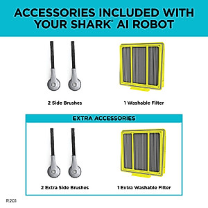 Shark AI Robot Vacuum, Black/Silver (RV2001)