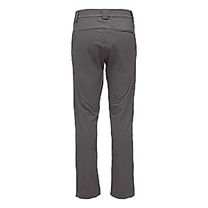 Black Diamond Mens Alpine Stretch and Durable Climbing Pants, Granite, Small