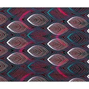 African Fabric 100% Cotton Kente Cloth by The Yard 6 Yards African American Ankara Print Wax Fabric 1451