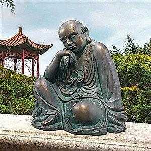Design Toscano Kaiyuan Temple Pondering Buddha Statue