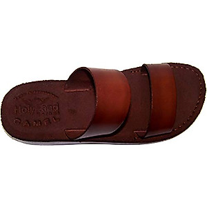 Holy Land Market Genuine Leather and Suede Sandals/Flip Flops (Jesus) -Suede I - 39