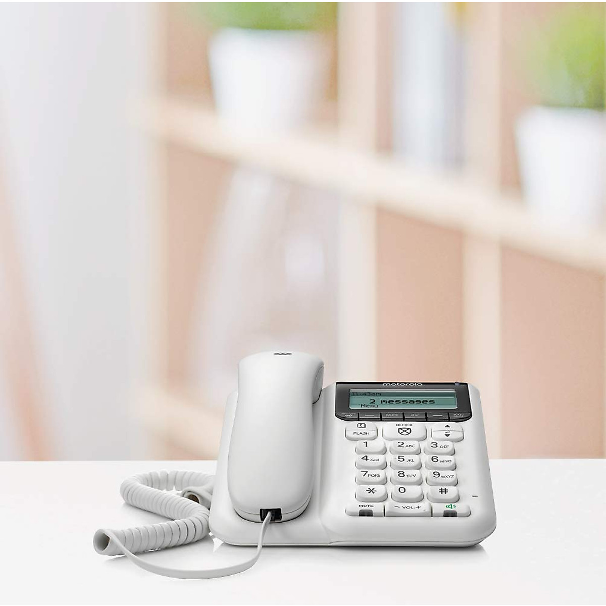 Motorola CT610 Corded Telephone - Answering Machine & Call Blocking