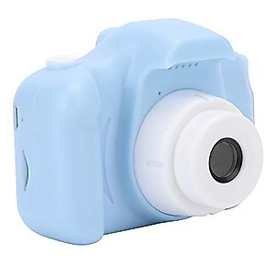 Kids Digital Camera, HD Kids Digital Video Camera, Multifunctional Children's Digital Camera Photo Video with Memory Card Mini Gift (Blue 32GB)