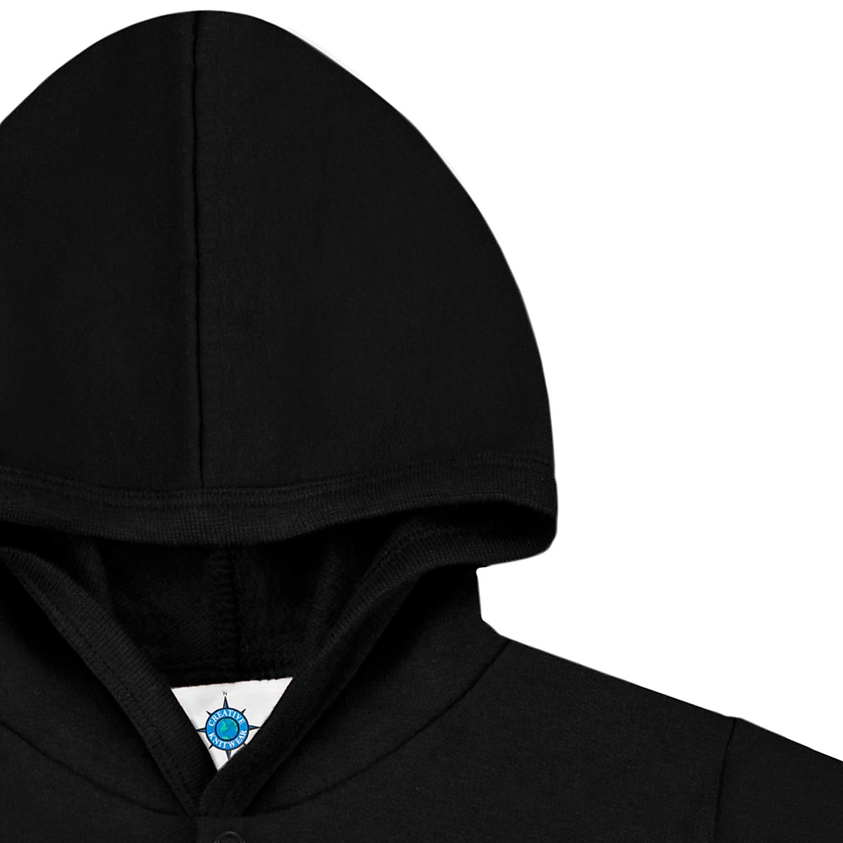 Creative Knitwear College Baby NCAA Officially Licensed Snap Hooded Jacket - Maryland Terrapins Logo - Black - 18 Months