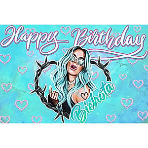 Karol G Party Decorations, 5x3ft Karol G Birthday Decorations Backdrop Bichota Party Decorations for Karol G Birthday Karol Birthday Supplies Party Karolg G Theme Party Photography Decorations