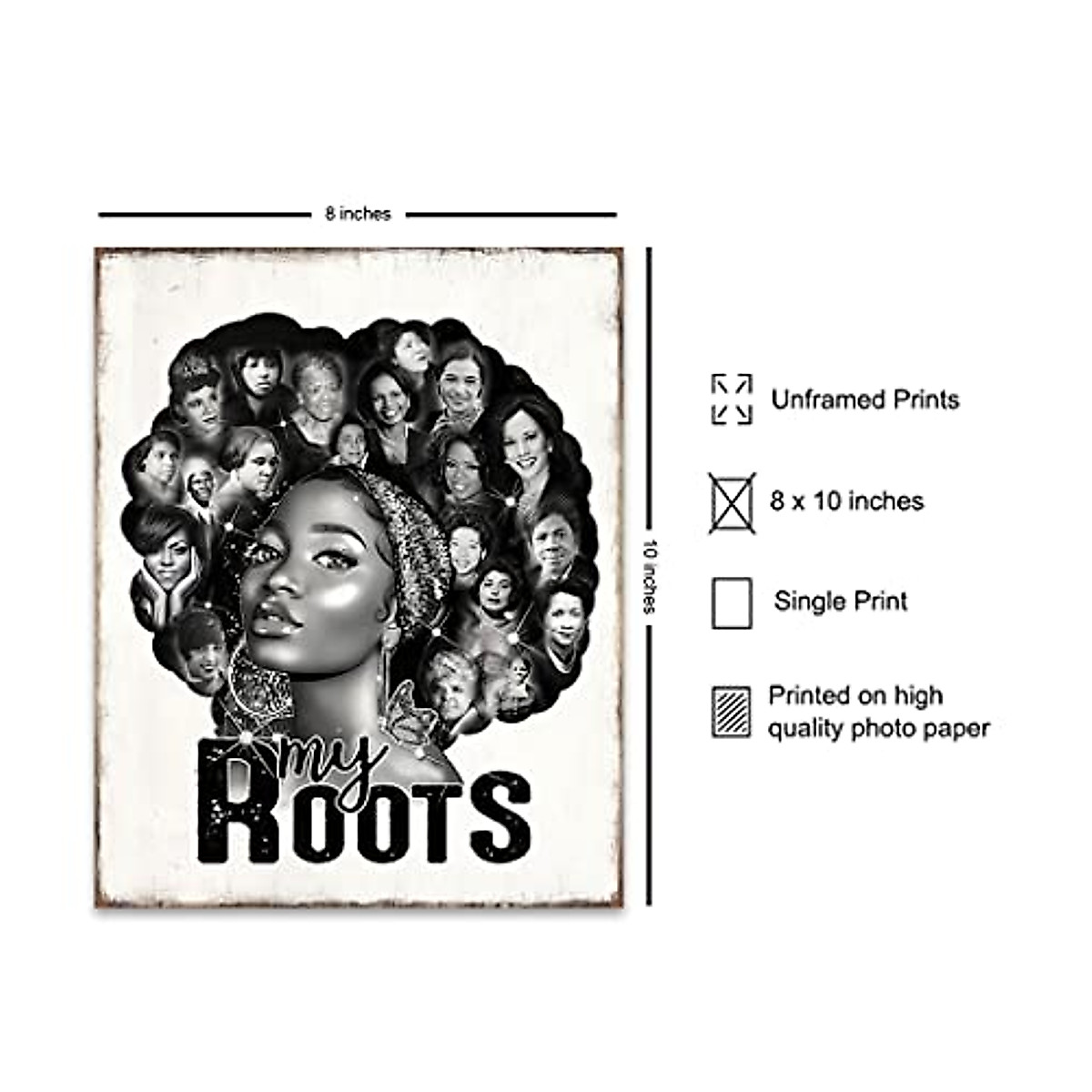 Black Art - African American Art - Black women famous African Americans - Black pride Classroom Decorations - Black History Month Poster - Afro Black Culture Wall Art & Decor - Black Girl Magic 8x10