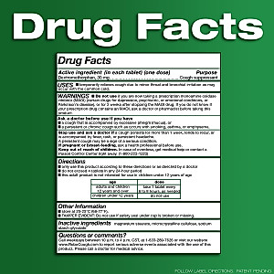 RoboTablets Cough Suppressant, Dextromethorphan 30mg, 100 Doses, 100 Tablets, 5mm Diameter Tablets for Cough Relief