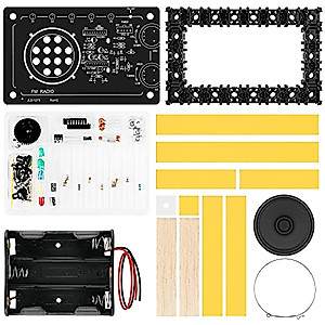 DIY Radio FM Receiver Kit - MakerFocus FM Radio Kits Build Your Own Radio Soldering Project for Beginners Kids Students Adults to Learn