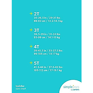 Simple Joys by Carter's Toddler Girls' 4-Piece Fleece Pajama Set (Short-Sleeve Poly Top & Fleece Bottom), Pack of 4, Fairy/Floral/Text Print, 3T