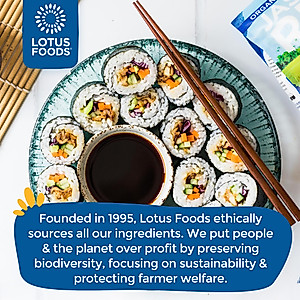 Lotus Foods Organic White Jasmine Rice - Jasmine Rice, Gluten Free White Rice, Organic Rice, Long Grain Asian Sticky Rice, USDA Organic, Vegan, Gluten Free - 30 Oz (Pack of 6)