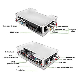 Hilitand OSSC Add On Board, Dual Modes Linedouble Smoothing HD OSSC to SCART or Component Video Converter with Compound S Video for NTSC PAL Game Console
